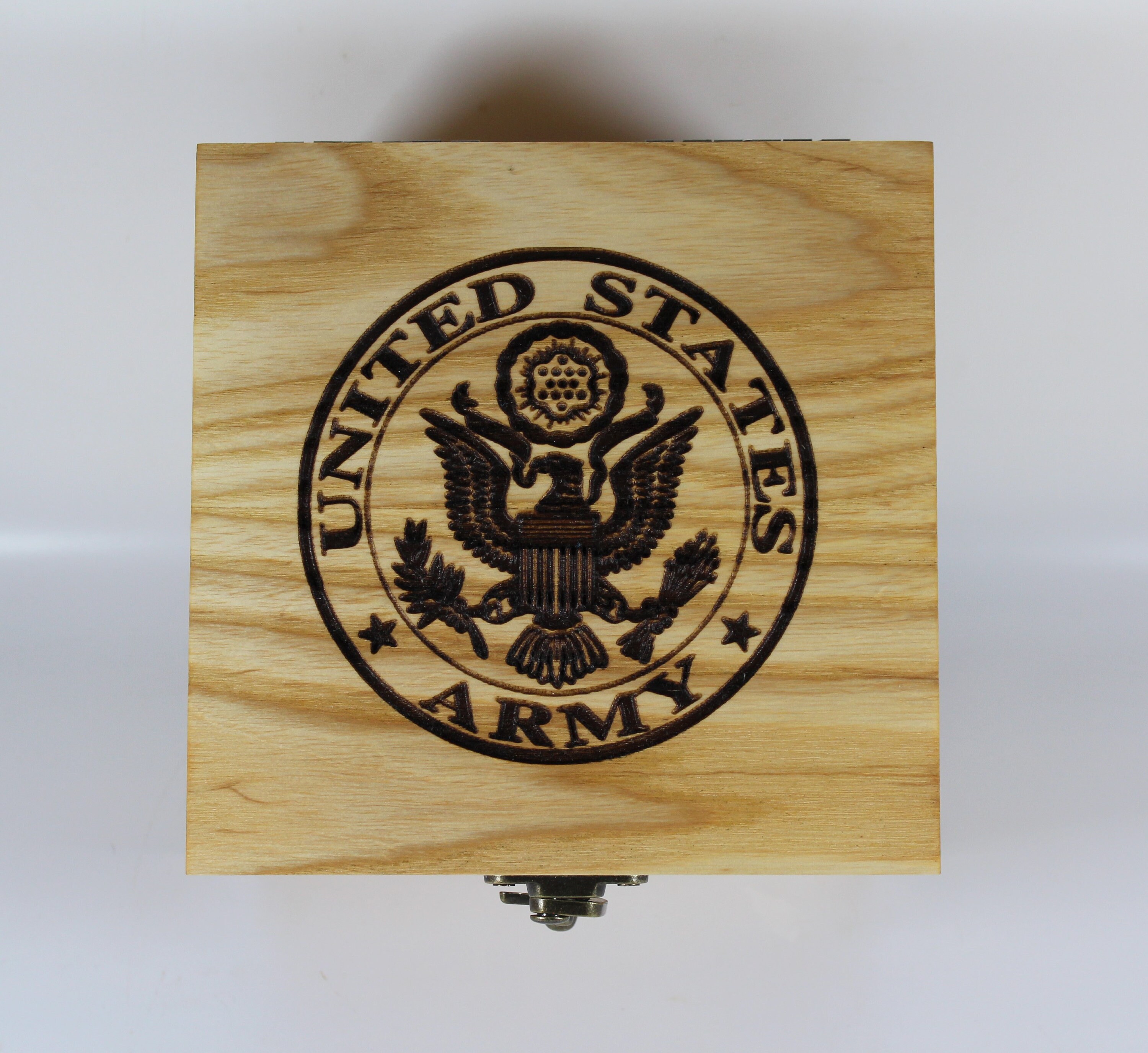 2207 Handmade US Army Keepsake Box Engraved Lid - Etsy