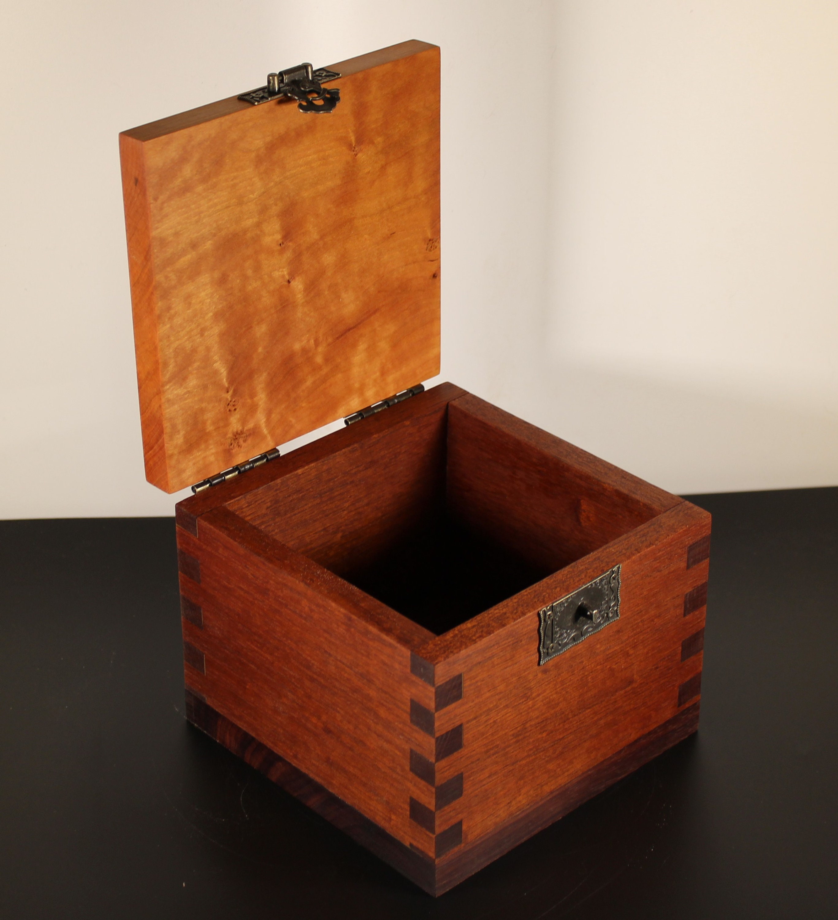 2117 handcrafted mahogany and cherry keepsake box | Etsy