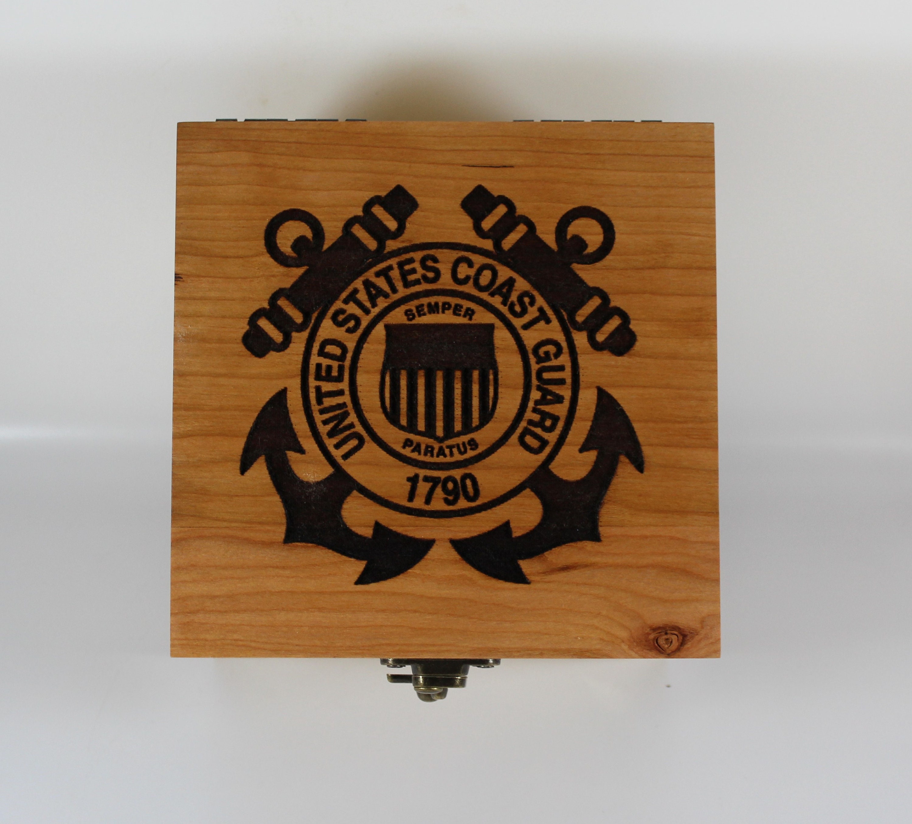 2135 US Coast Guard keepsake box handmade engraved | Etsy