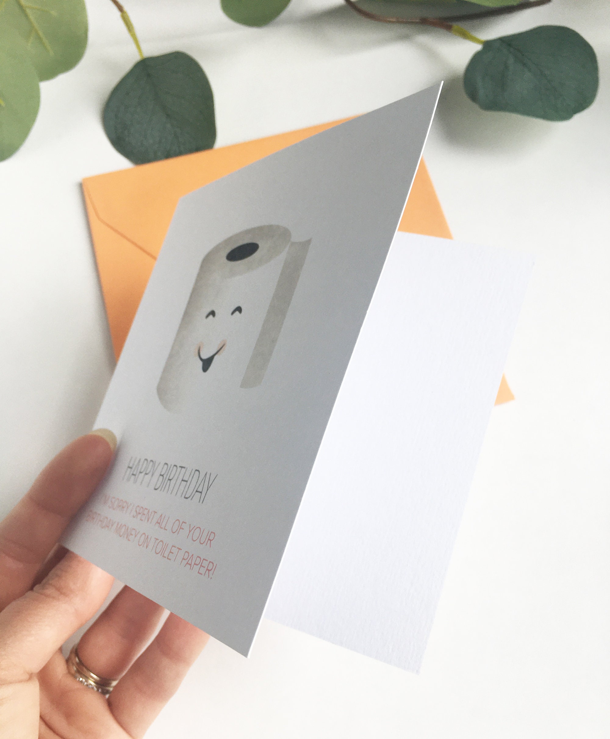 Toilet Paper Birthday Greeting Card, Social Distancing, Pandemic ...