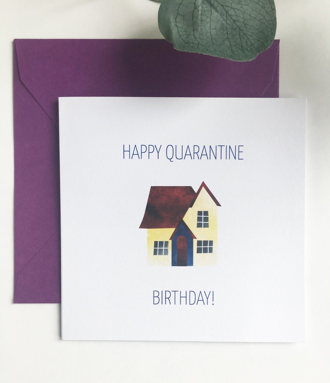 House Quarantine Birthday Greeting Card House Card Social - Etsy
