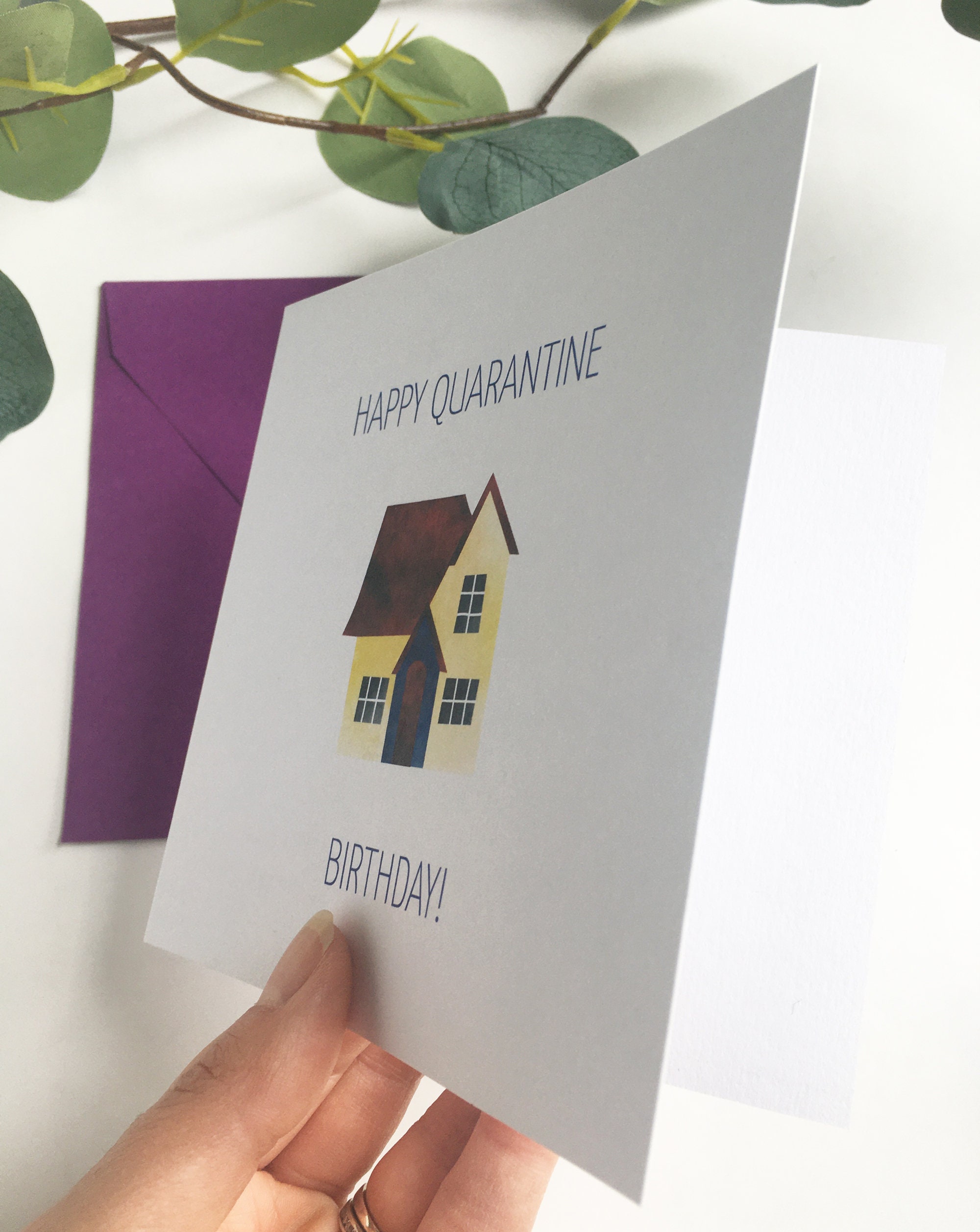 House Quarantine Birthday Greeting Card House Card Social - Etsy