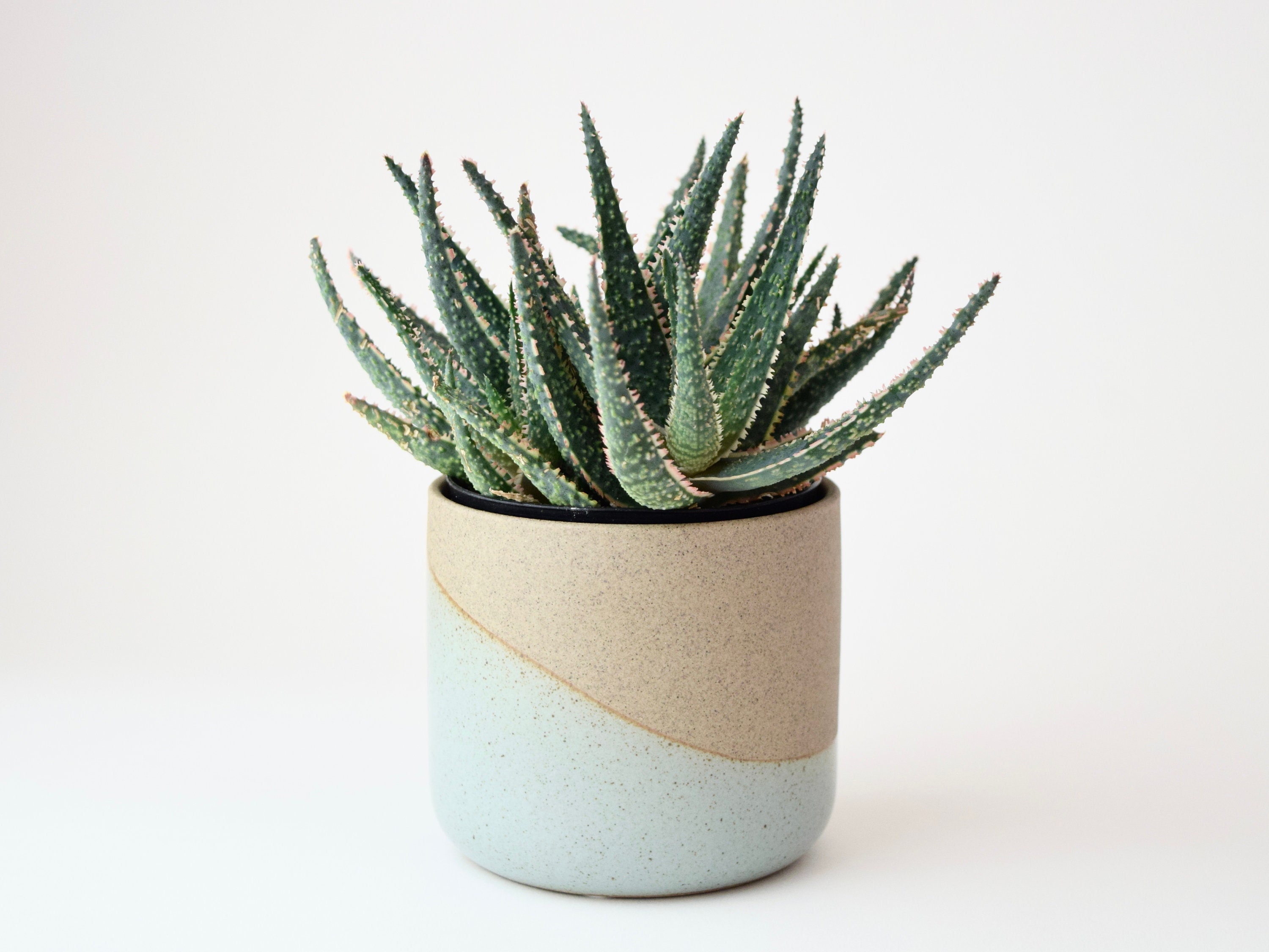 Seafoam & Sand Pot - Etsy