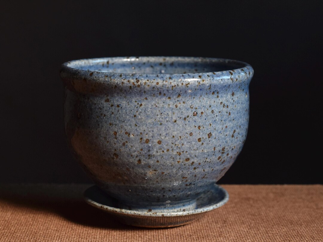 Handmade Indigo Planter With Saucer - Etsy