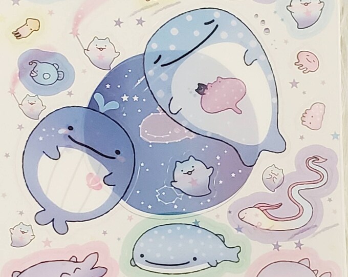 San-x Jinbesan Umiusagi Constellation Ocean Kawaii Sticker Sheet ...