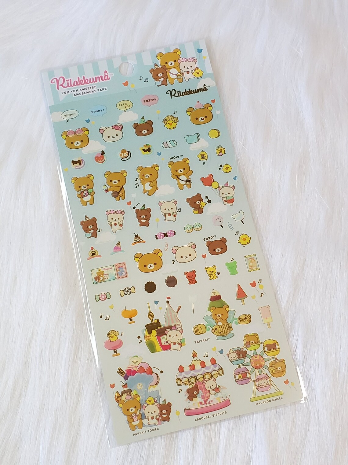 San-x Rilakkuma Korilakkuma Amusement Park Stickers Sticker - Etsy