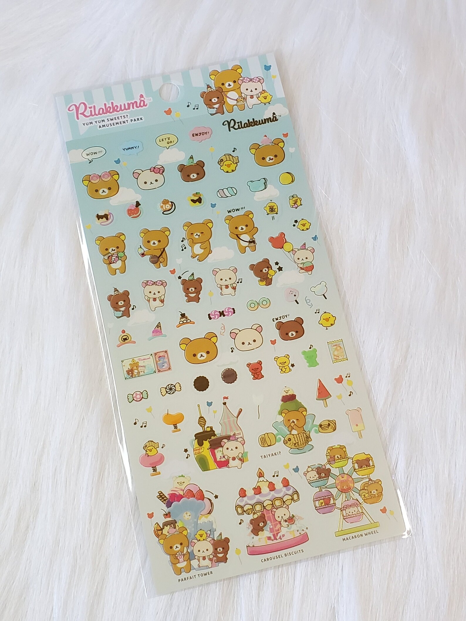 San-x Rilakkuma Korilakkuma Amusement Park Stickers Sticker - Etsy