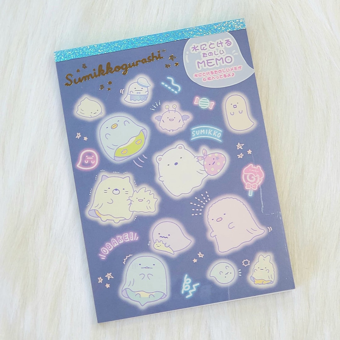 San-x Sumikko Gurashi Obake Ghost Large Memo Pad Kawaii Stationery ...
