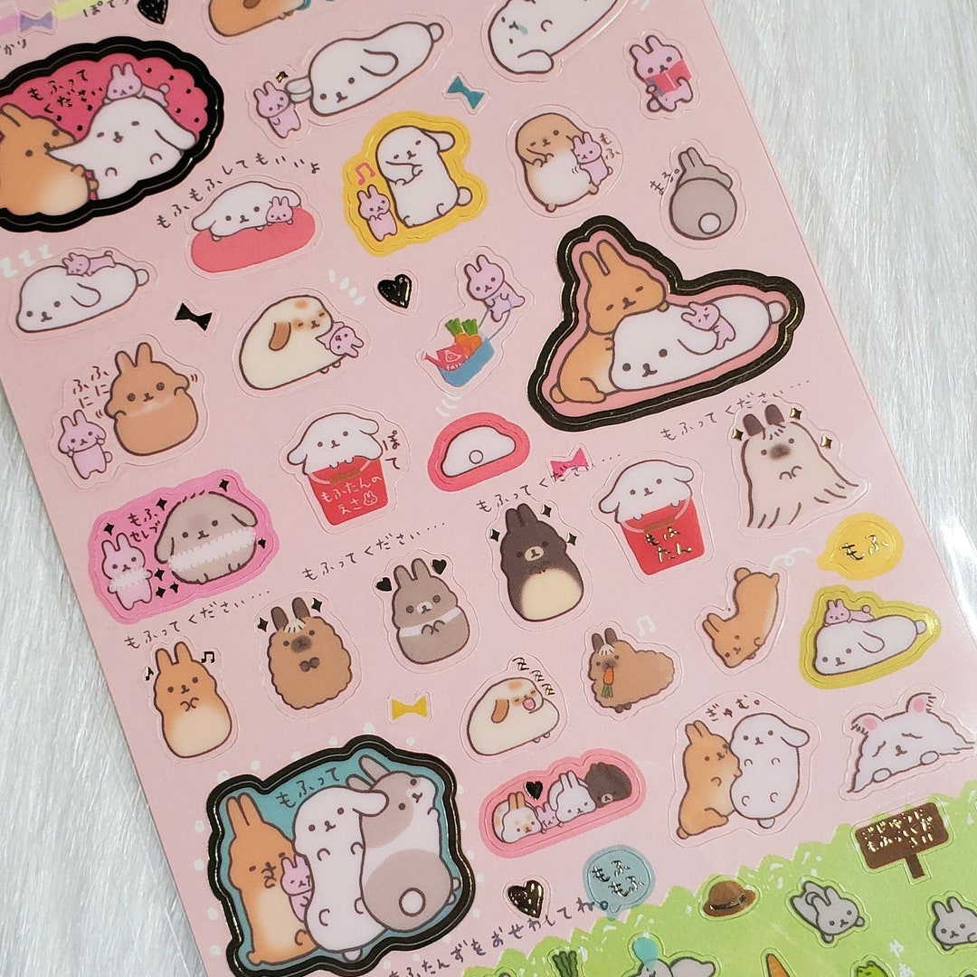 San-x Mofutans Stickers Sticker Sheet Kawaii Japan Collectible Cute ...