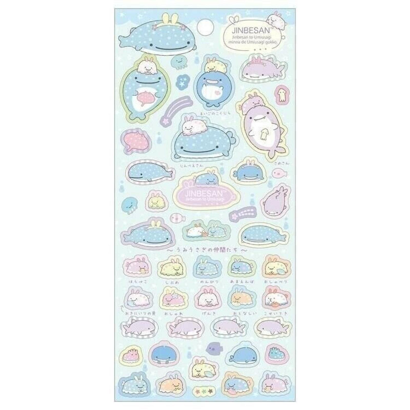 San-x Jinbesan Umiusagi Kawaii Sticker Sheet Stickers Japan 2022 A - Etsy