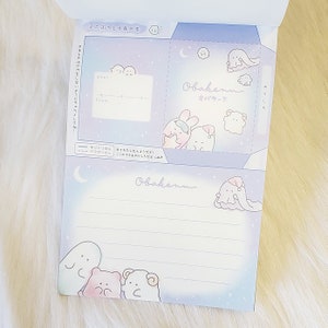 Crux Obake Ghost Large Memo Origami Pad Kawaii Stationery Notepad ...