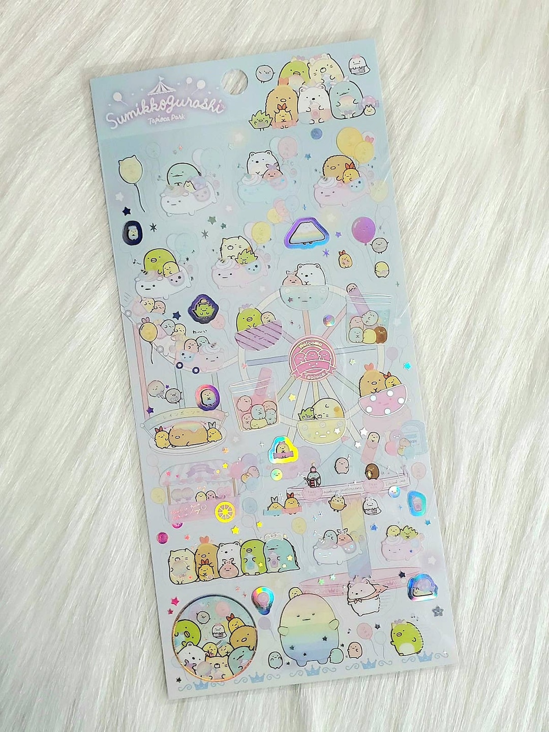 San-x Sumikko Gurashi Tapioca Park Stickers Sticker Sheet Japan Kawaii ...