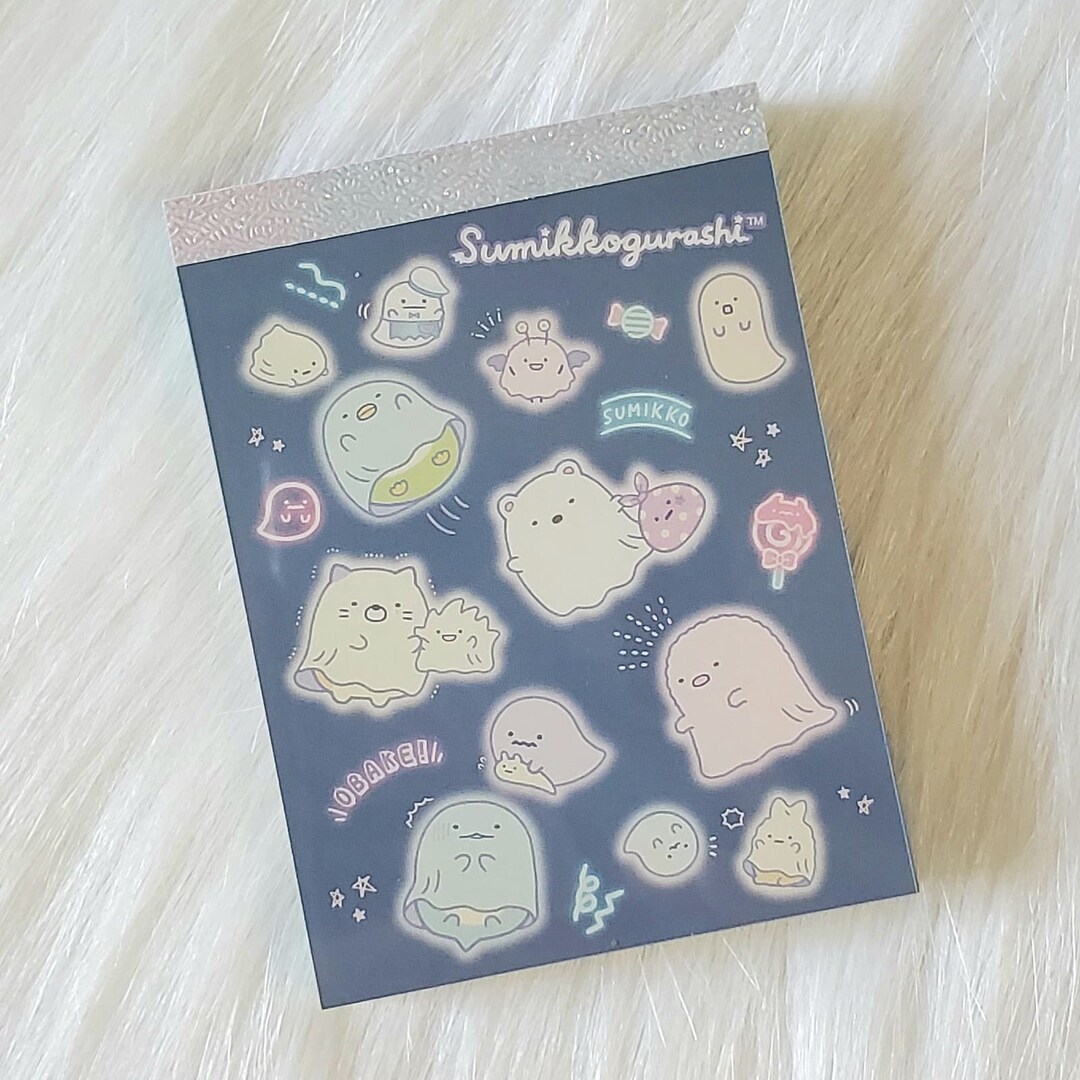 Sumikko Gurashi Obake Ghosts Mini Memo Pad Stationery Collectible Gifts ...