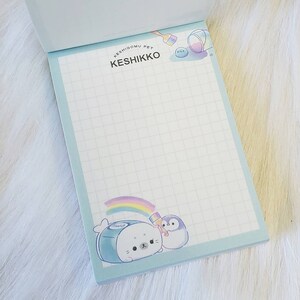 Keshikko Seal Crux Mini Memo Pad Kawaii Stationery Notepad Collectible ...