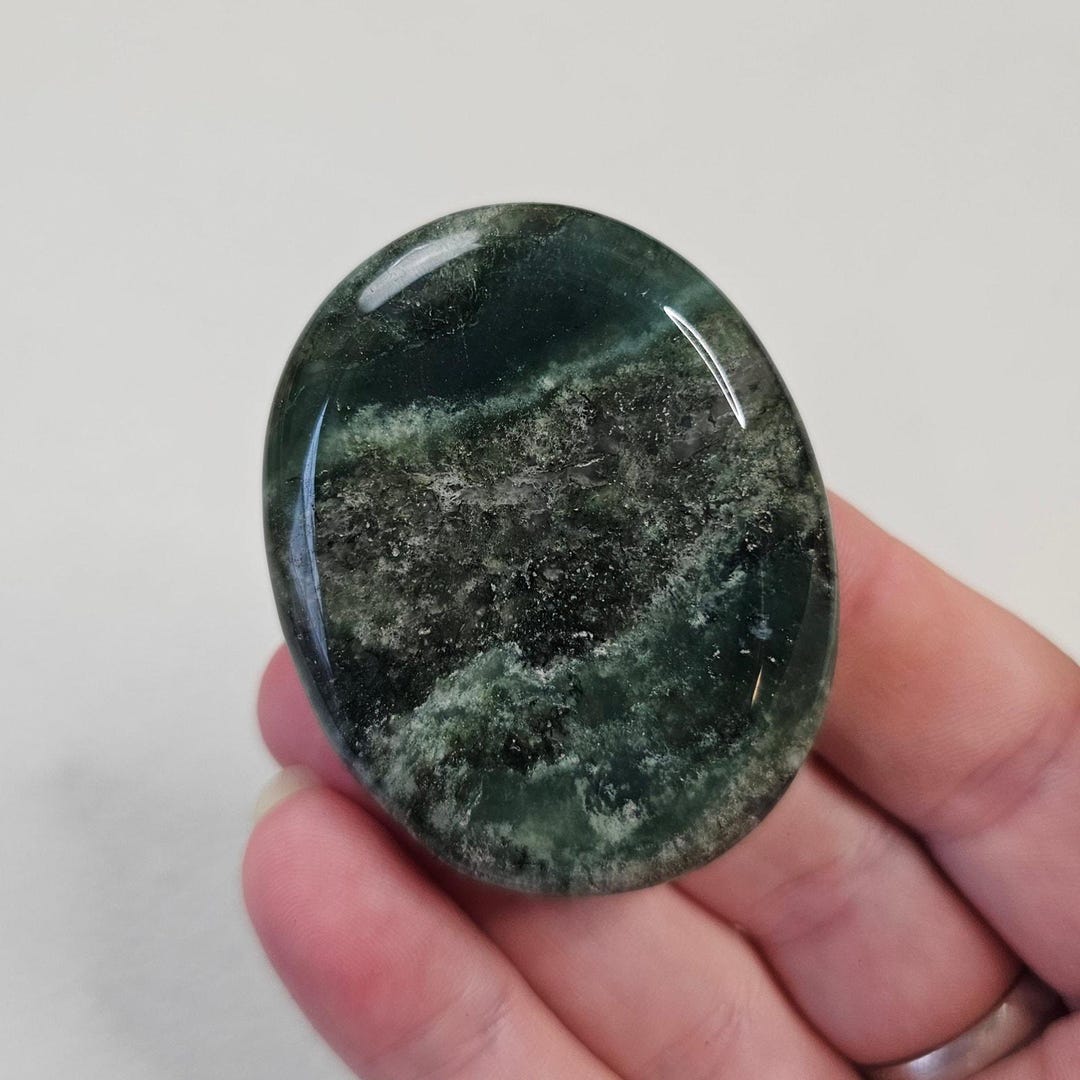 Ocean Jasper Worry Pocket Stone Crystals Mineral Stones BONUS INFO CARD ...