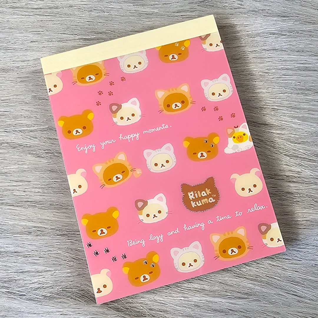 Rilakkuma Cats San-x Mini Memo Pad Stationery Collectible Gifts - Etsy