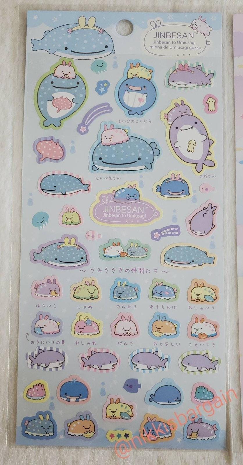 San-x Jinbesan Umiusagi Kawaii Sticker Sheet Stickers Japan 2022 A - Etsy