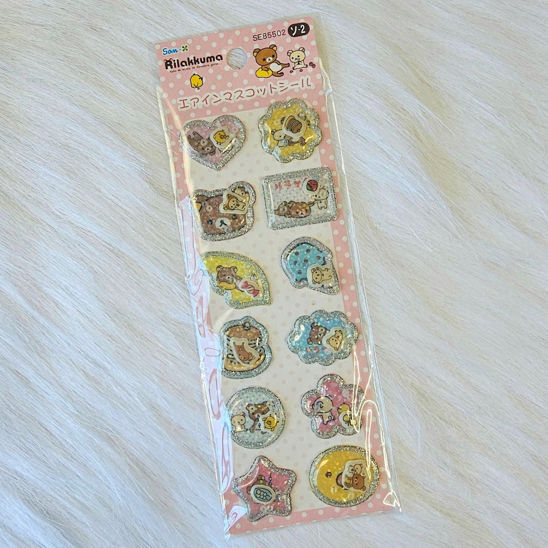Retro San-x Rilakkuma Stickers Sticker Sheet Kawaii Japan Collectible ...