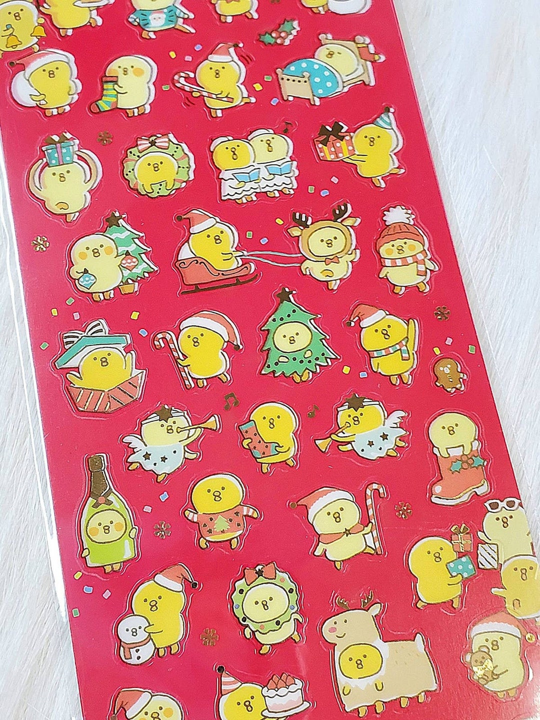 Mind Wave Christmas Chicks Chickens Stickers Sticker Sheet Japan Kawaii ...