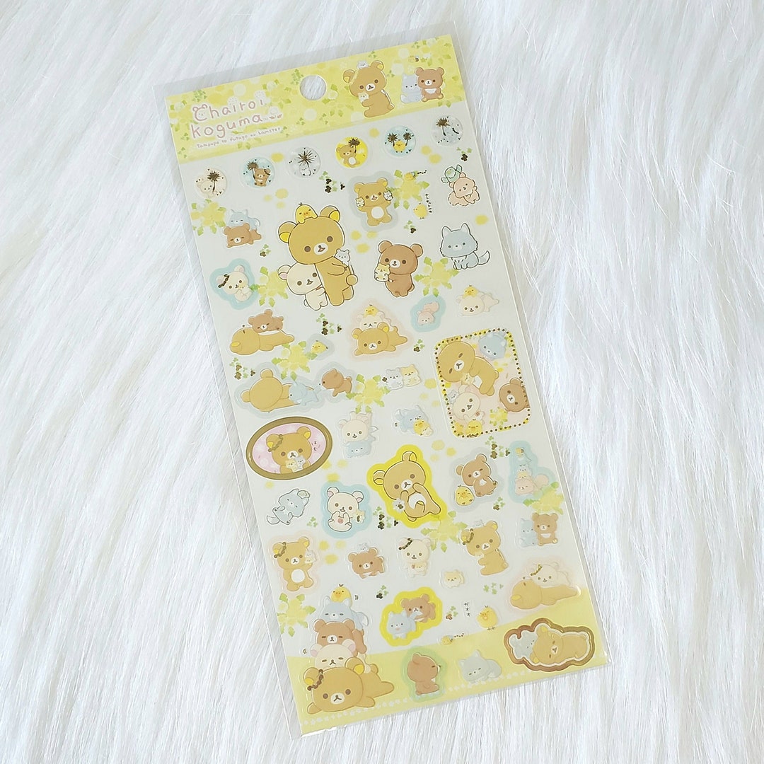 San-x Rilakkuma Korilakkuma Chairokoguma Hamster Stickers - Etsy