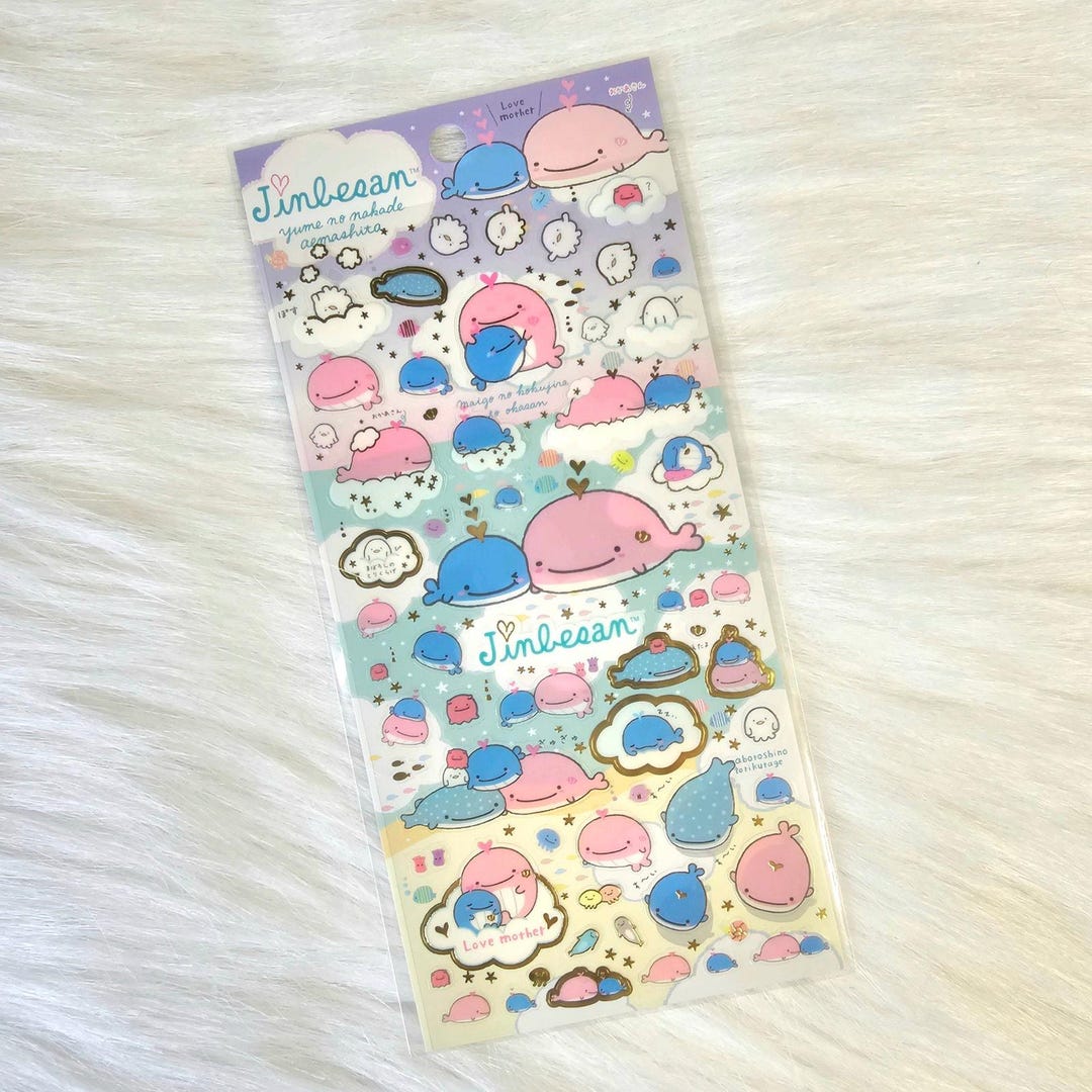 San-x Jinbesan Kawaii Mother Love Sticker Sheet Stickers Japan 2019 - Etsy