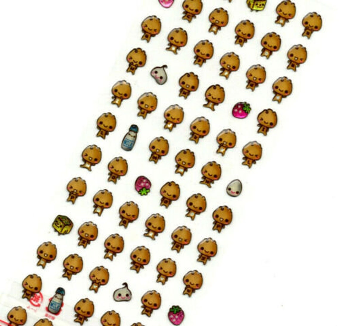 Cream Puff Seal Collection Sticker Sheet LOT Japan Kawaii Food | Etsy