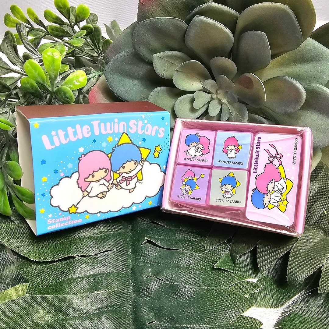 Little Twin Stars Kawaii Stamp Set Stampers Japan Retro Collectible ...