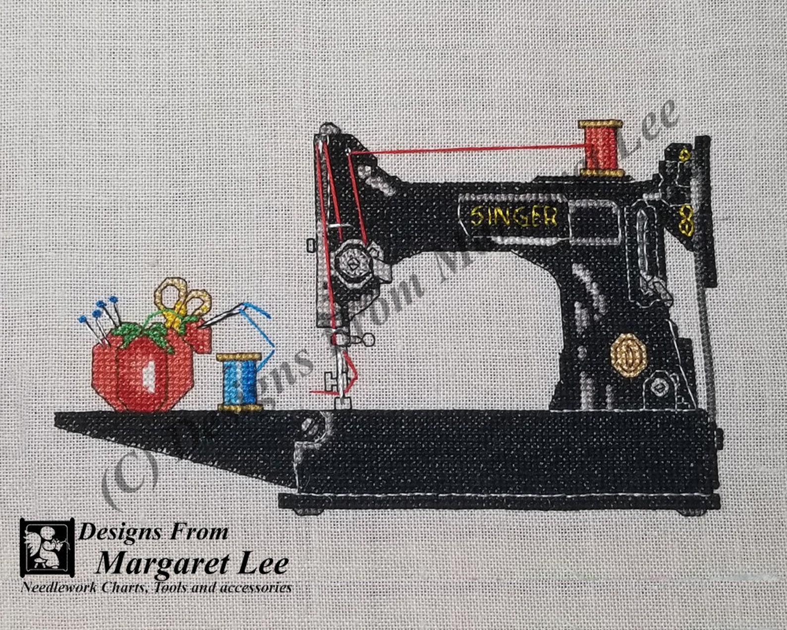 Singer Featherweight Sewing Machine - Cross Stitch Pattern (INSTANT ...