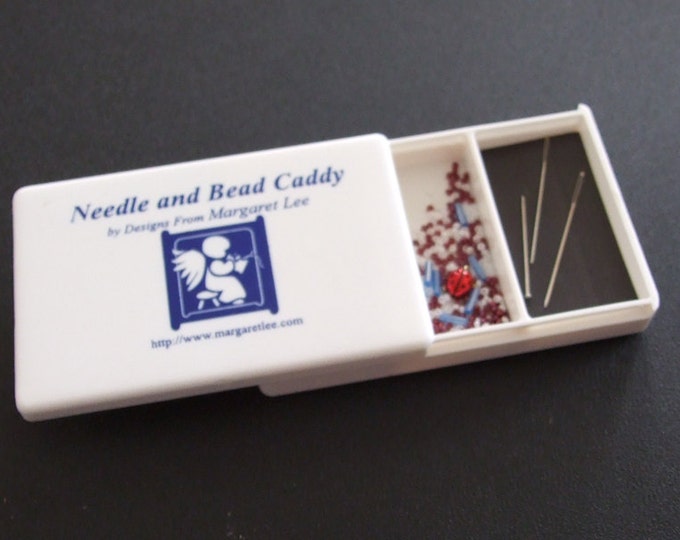 Needle and Bead Caddy - STORAGE - Needlework TOOL Box - Cross Stitch ...