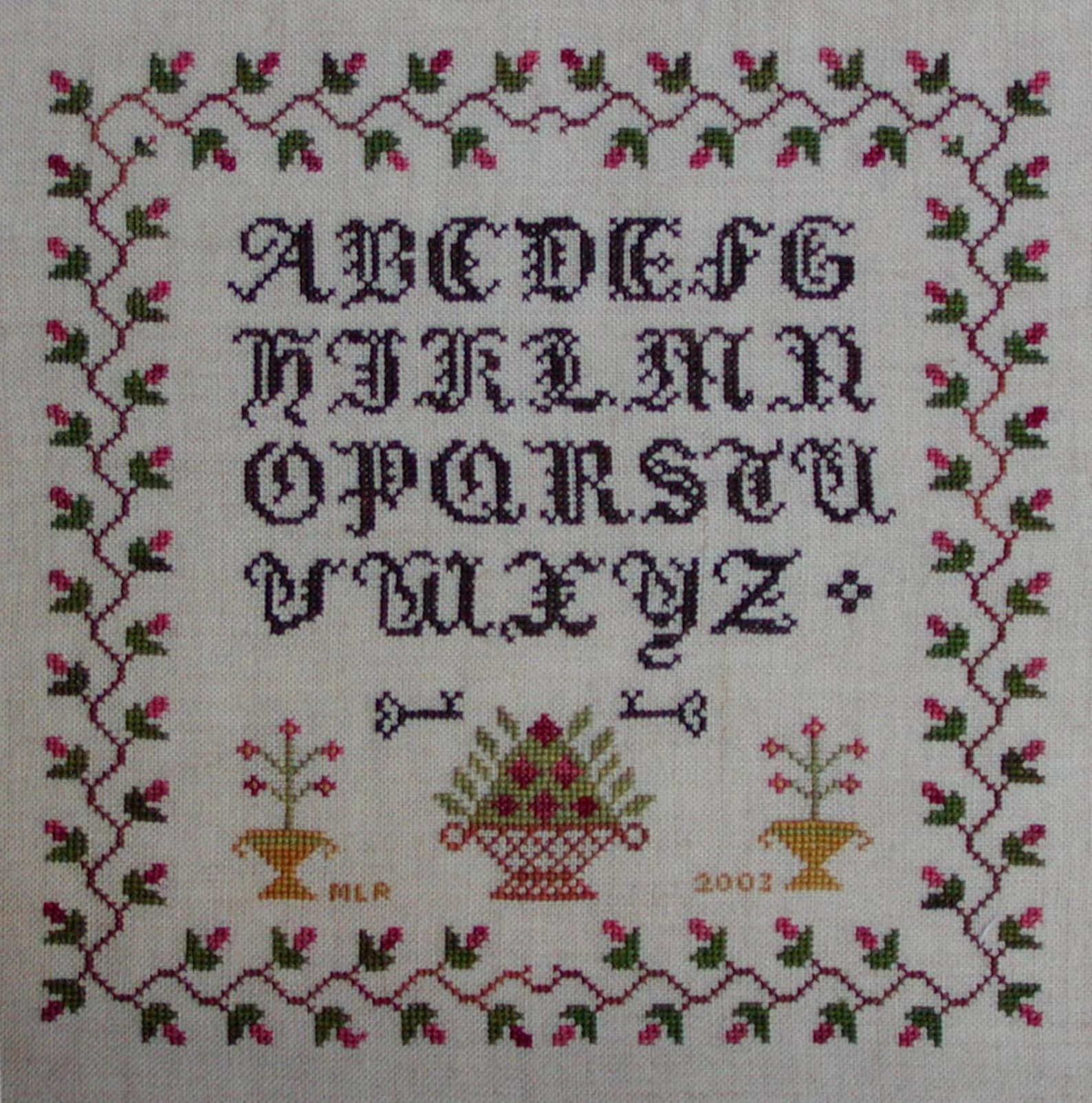 Old English Sampler Cross Stitch Pattern INSTANT DOWNLOAD - Etsy