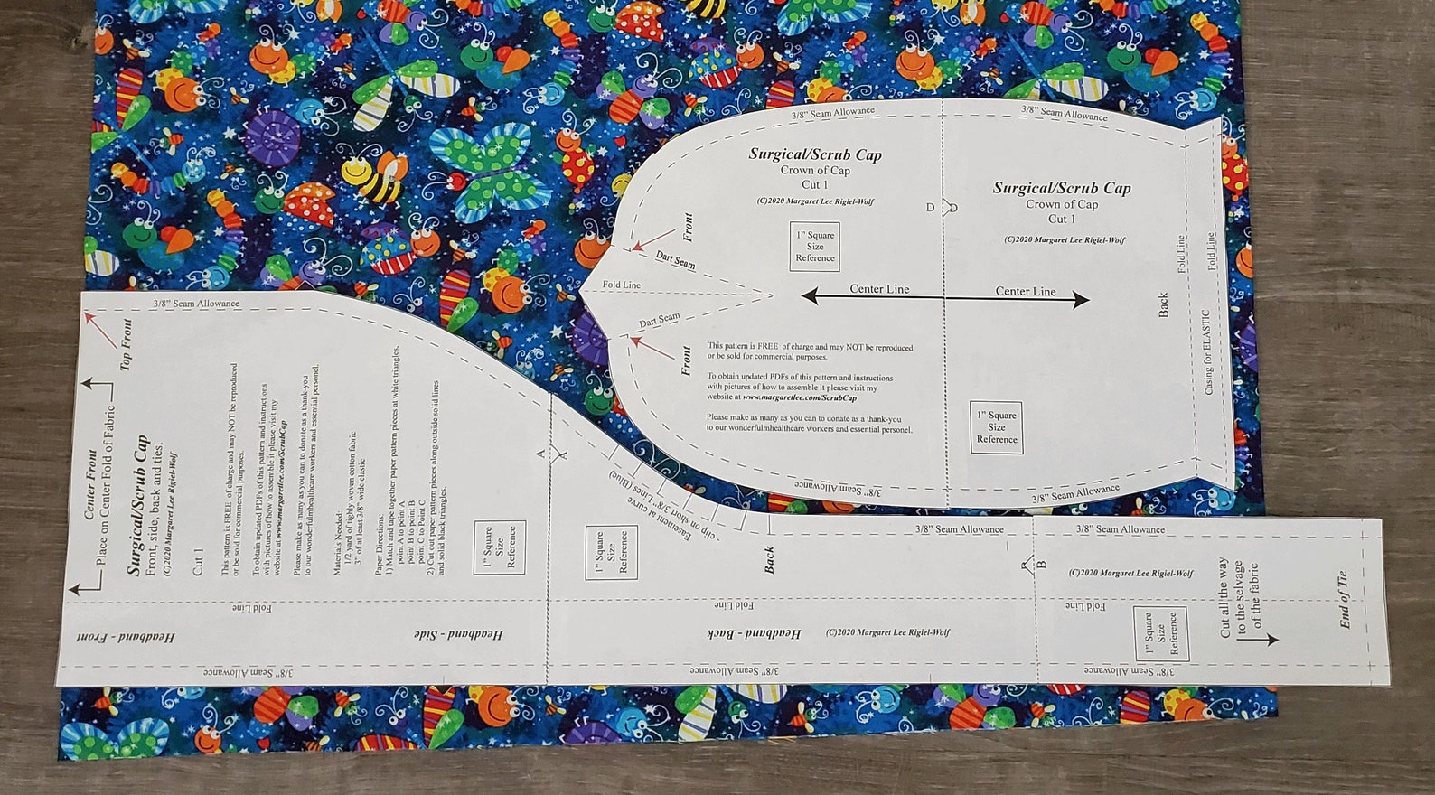 Surgical Scrub Cap Pattern digital Download - Etsy