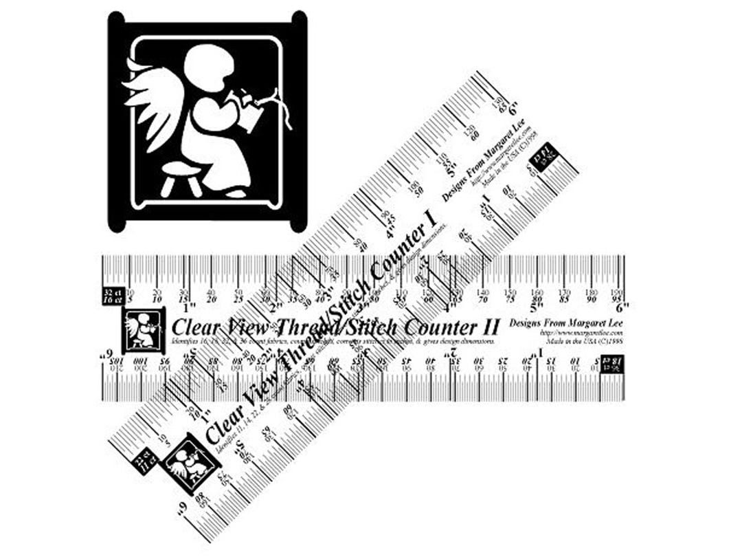 Cross Stitch Ruler: Clear View Fabric Gauge, Needlework Tool - Etsy