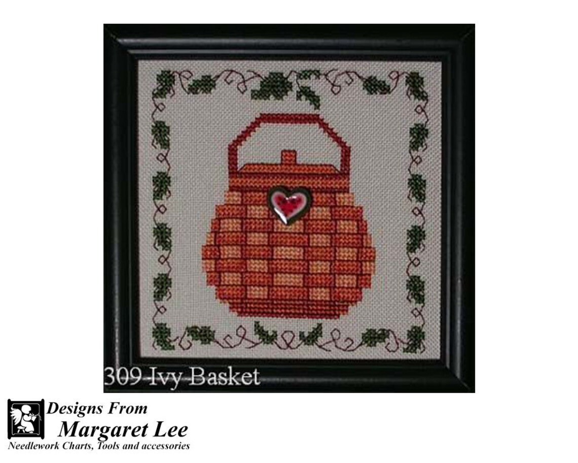 Ivy Basket Cross Stitch Pattern INSTANT DOWNLOAD / Counted - Etsy