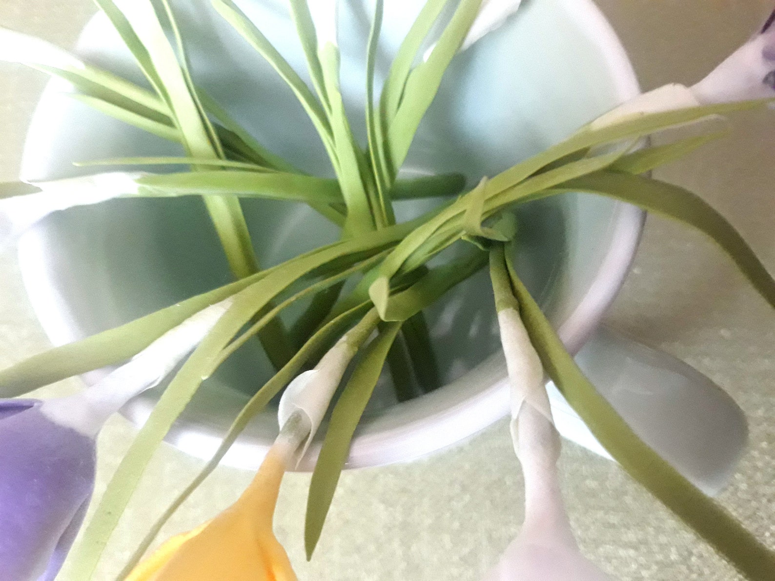 Crocus Flower Arrangement Spring Flowers Polymer Clay Flowers - Etsy