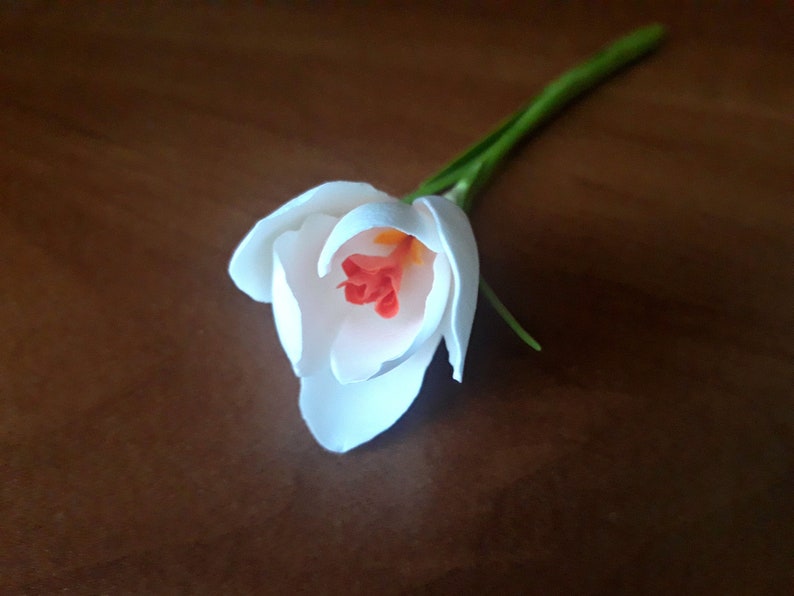 Crocus Flower Arrangement Spring Flowers Polymer Clay Flowers - Etsy