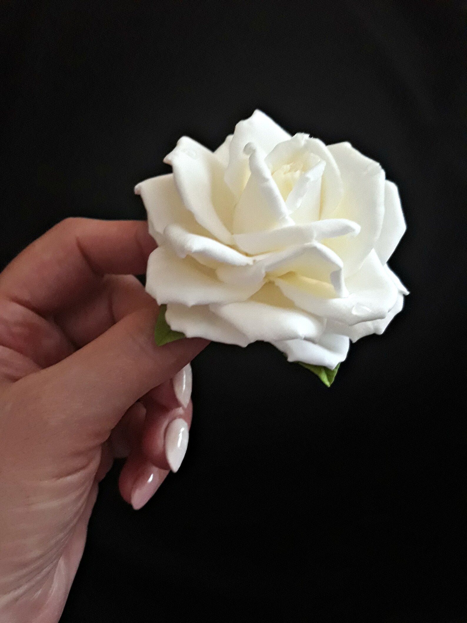 Hair Clip With White Rose. Hair Clip for Prom. Hair Clip With Flowers ...