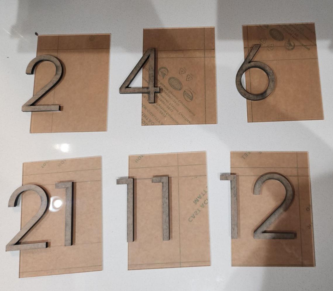 Black Acrylic Table Numbers - Custom Font - Etsy