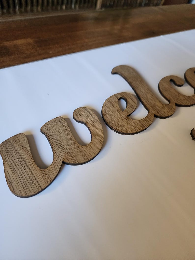 Wood Sticker Backed Letters and Numbers for Signs - Etsy