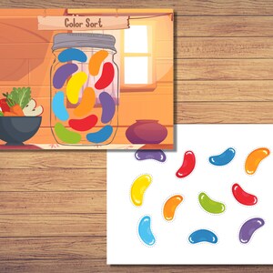 Color Sorting Activity, Montessori Color Matching Printable for Toddler ...