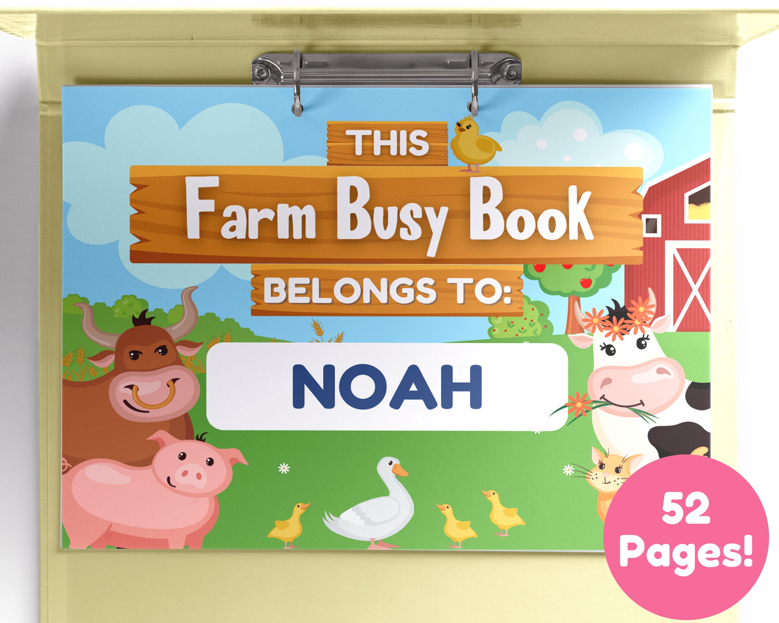 Farm Busy Book Printable Montessori Preschool Learning Binder - Etsy