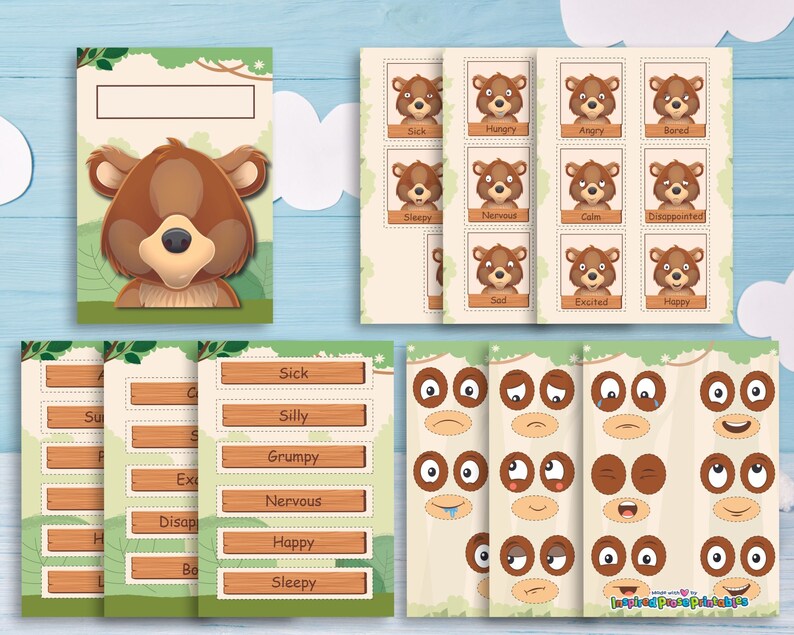 Bear Feelings Chart Game, Social Emotional Activities, Feelings ...