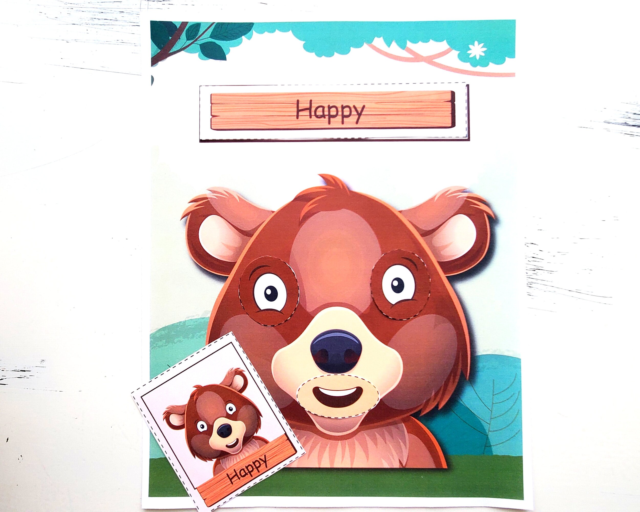Bear Feelings Chart Game, Social Emotional Activities, Feelings ...