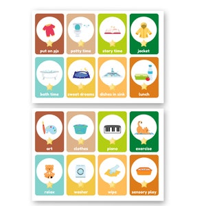 Dinosaur Routine Cards, Printable Daily Visual Schedule and Chore Cards ...