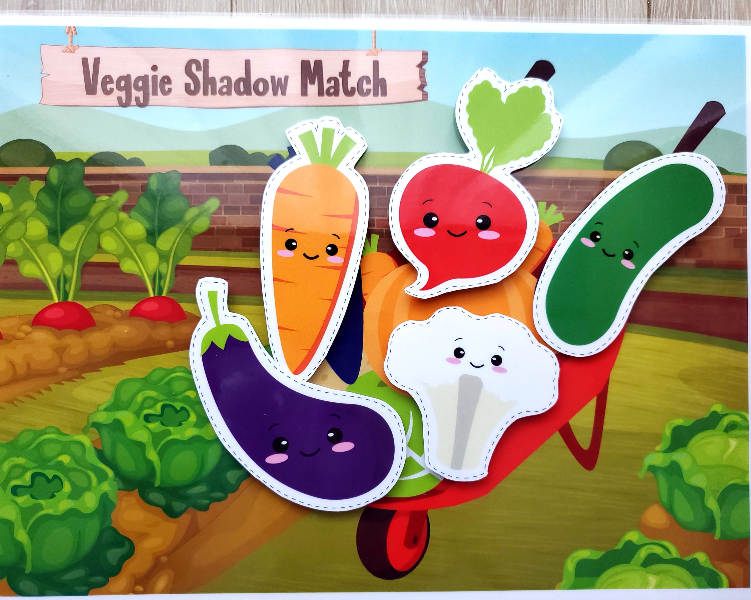 Preschool Printables Vegetable Matching Busy Book Page for Toddlers ...