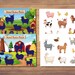 Busy Book Printable Farm Animal Matching Worksheet for Toddler Learning ...