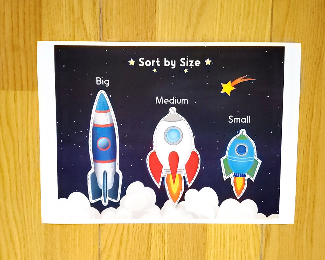 Outer Space Sorting Activity, Preschool Science and Kindergarten Game ...