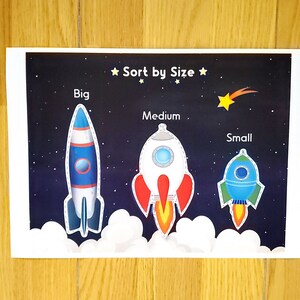 Outer Space Sorting Activity, Preschool Science and Kindergarten Game ...