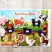 Busy Book Printable Farm Animal Matching Worksheet for Toddler Learning ...