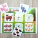 Preschool Math, Counting Animals Printable, Montessori Number Activity ...