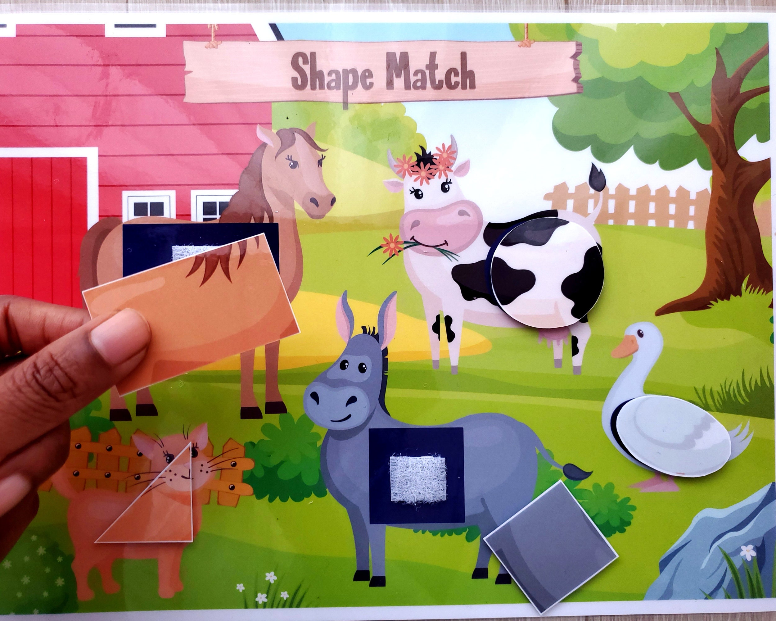 Preschool Shape Matching Worksheet, Learning Shapes for Toddler ...